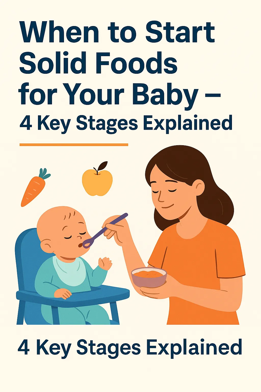 When to Start Solid Foods for Your Baby – 4 Key Stages Explained